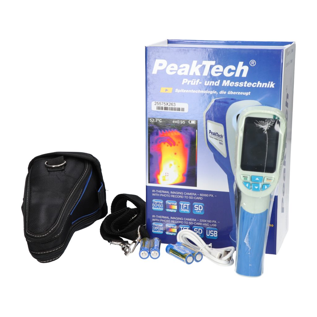CAMERA THERMIQUE PORTABLE PEAKTECH 5610A 220x160px. -20°C ... +300°C ...